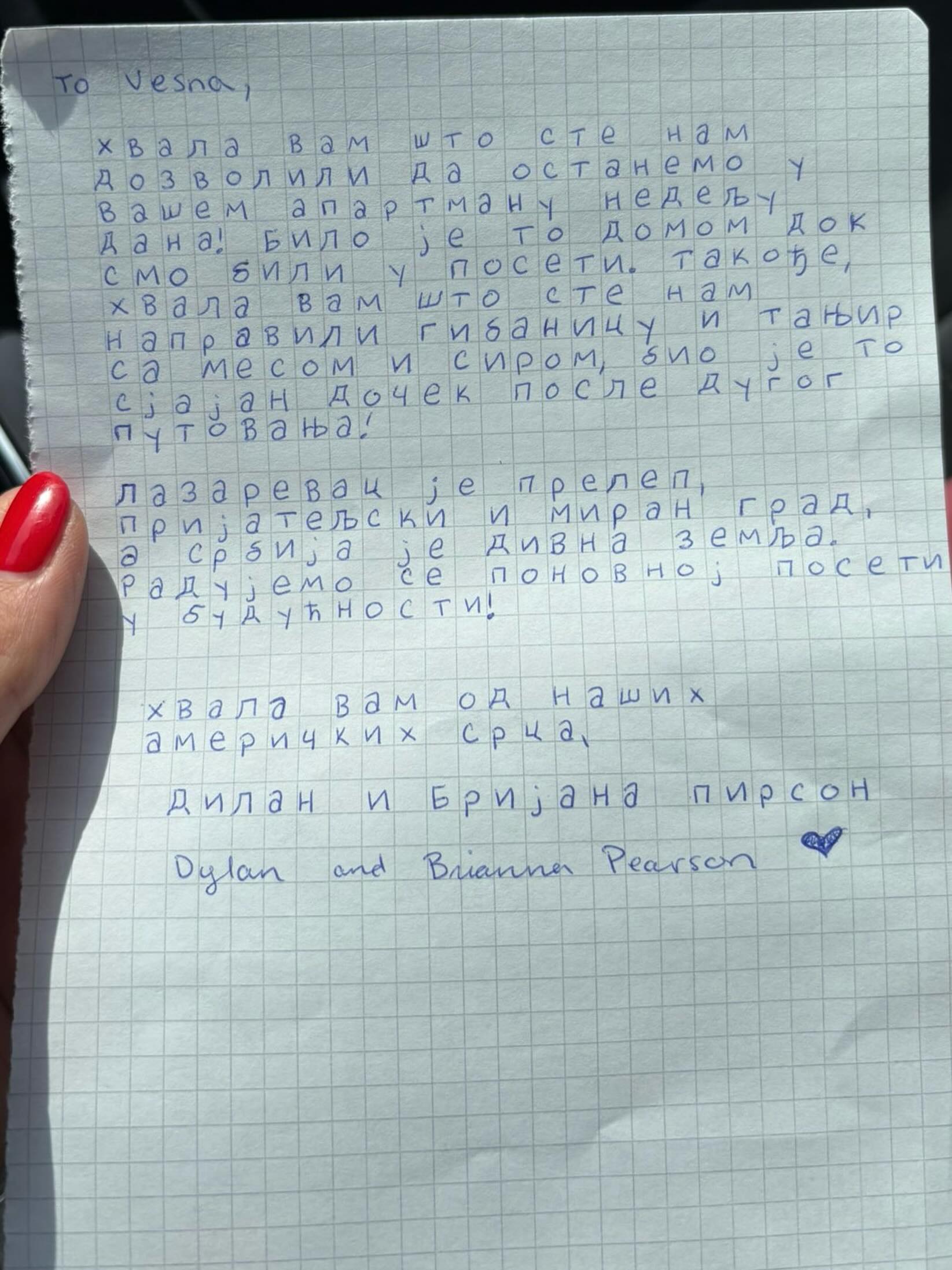 Amerikanci prvi put došli u Srbiju, pa iz Lazarevca poslali poruku koja ...